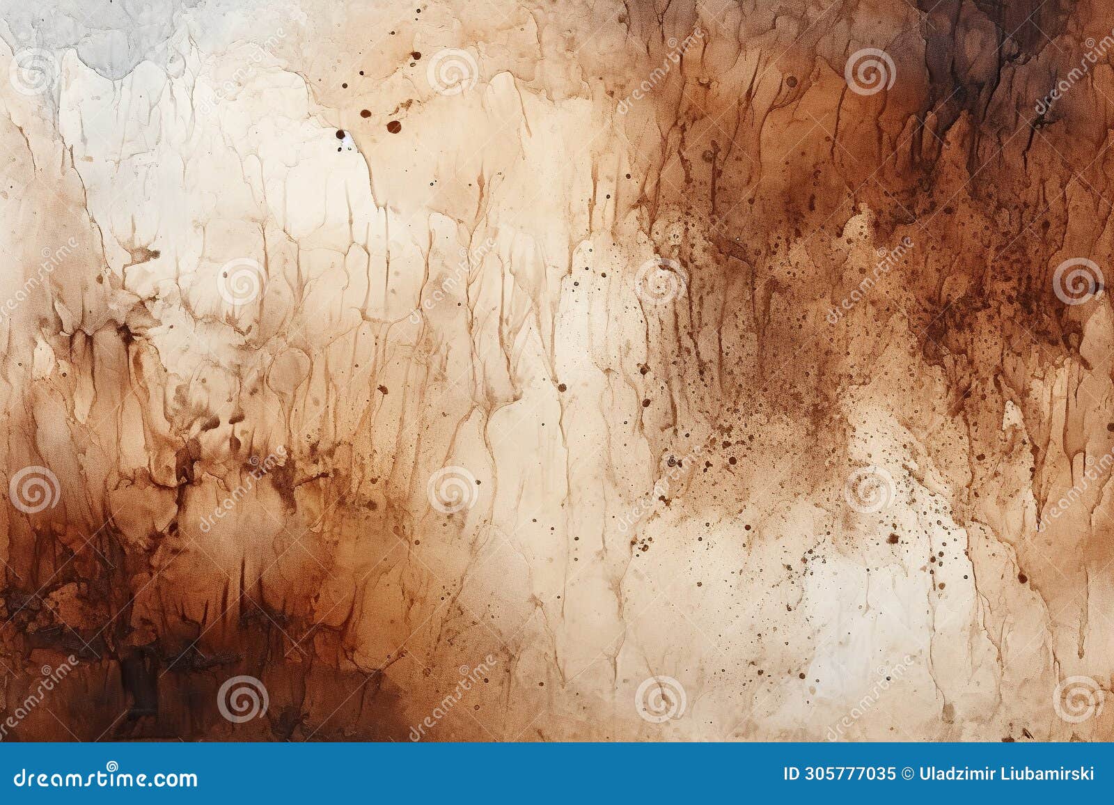 Texture of Paper Drenched in Black Coffee. Generated by Artificial ...