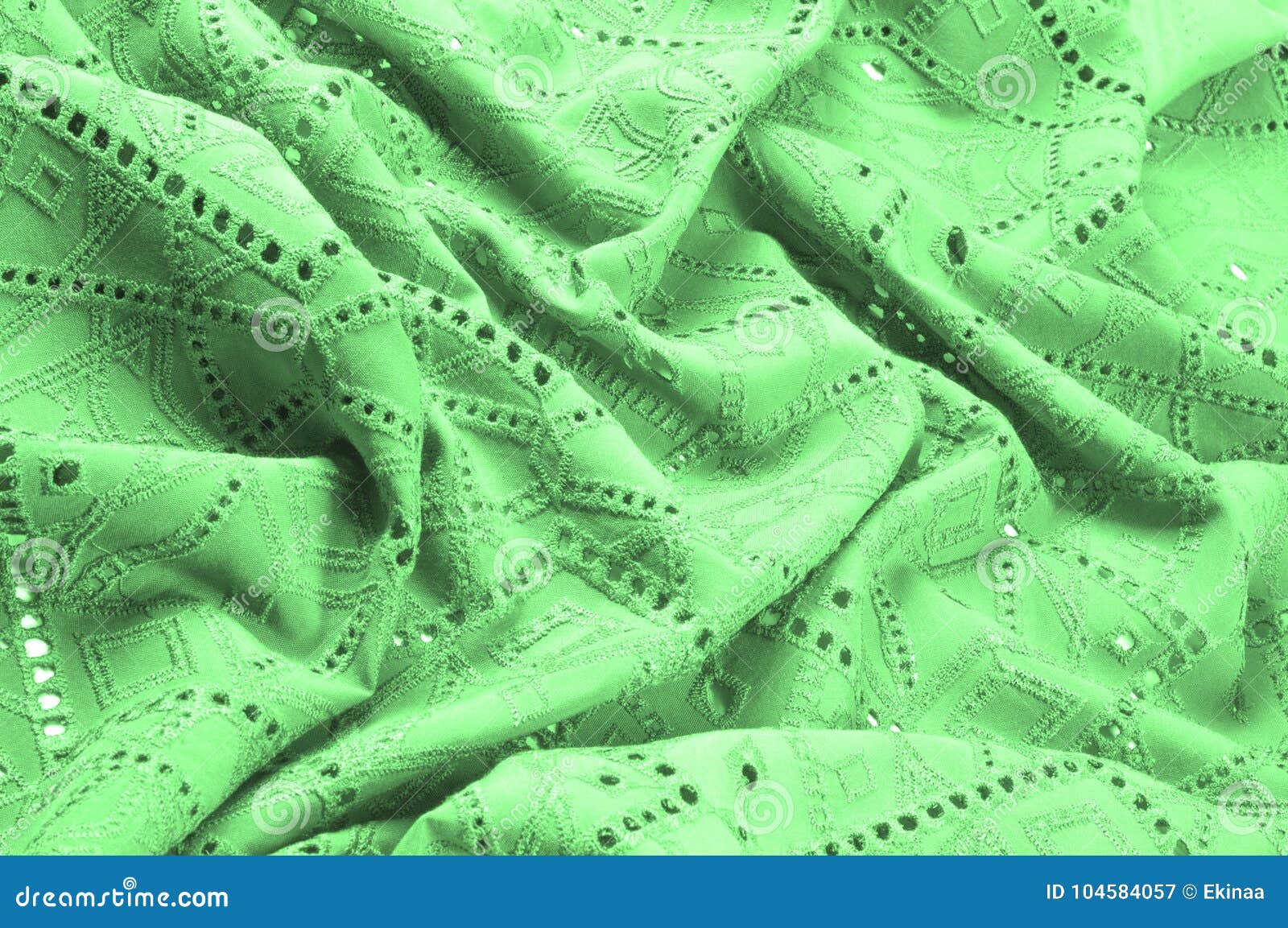 Texture, Pattern. Cloth Green Dense with Perforated Holes Stock Image ...