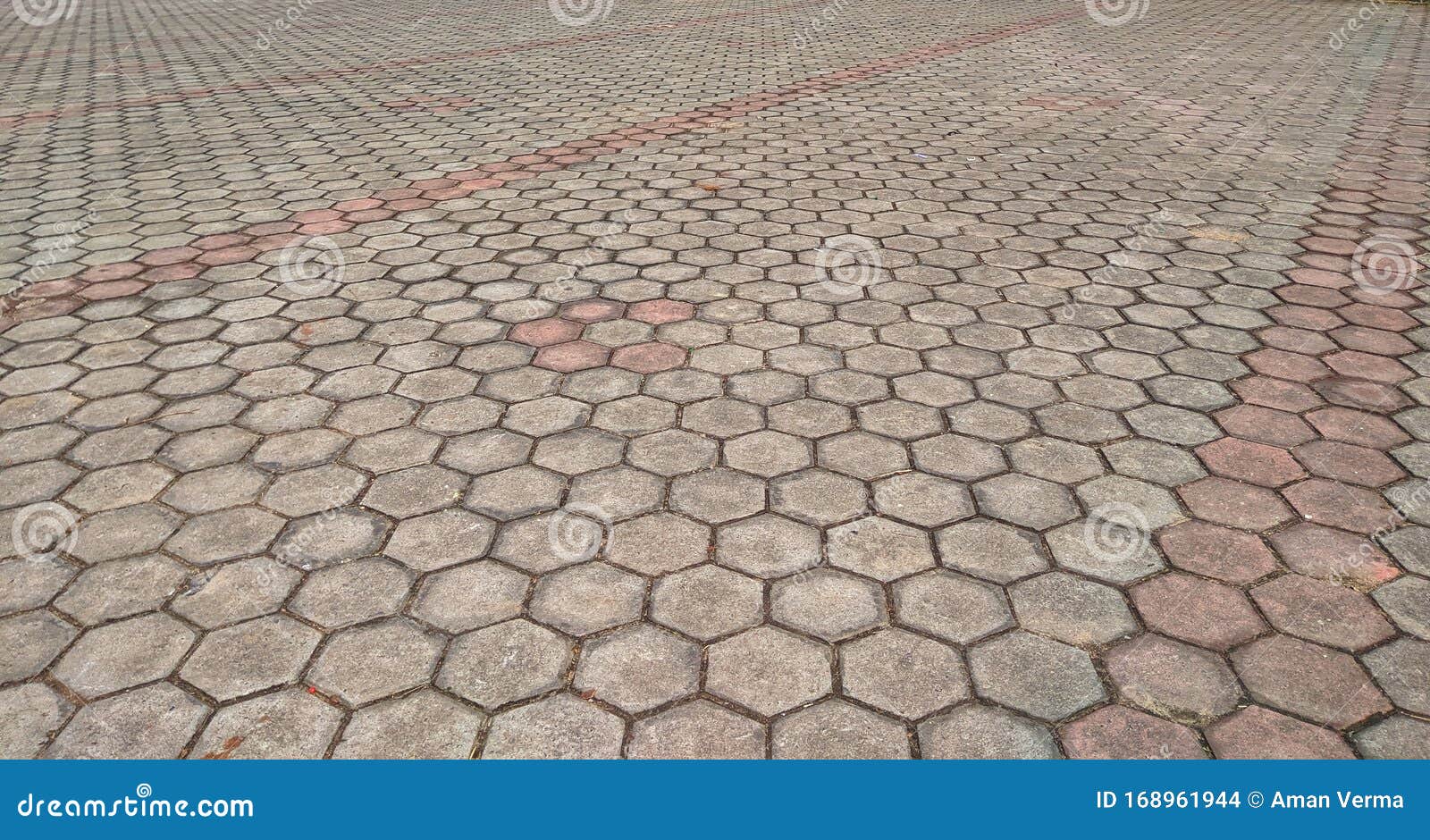 Texture or Pattern on the Floor with Octagon Shape Bricks in Natural ...
