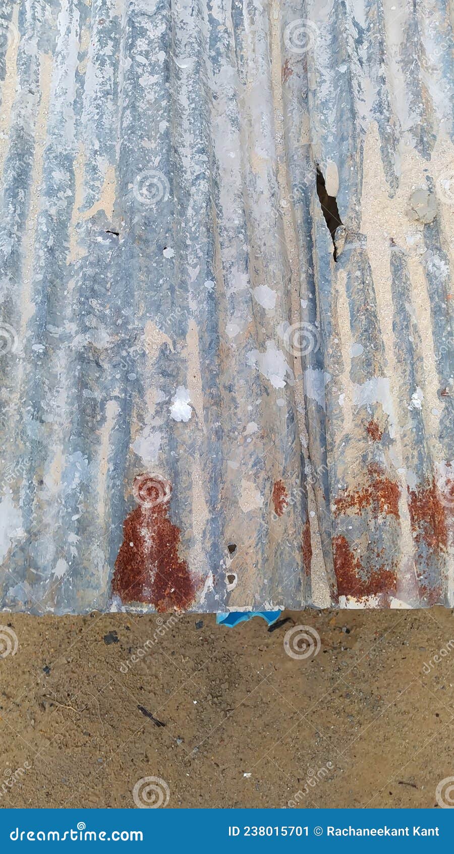 Texture and Pattern of Galvanized Sheet. One Piece of Galvanized Sheet ...