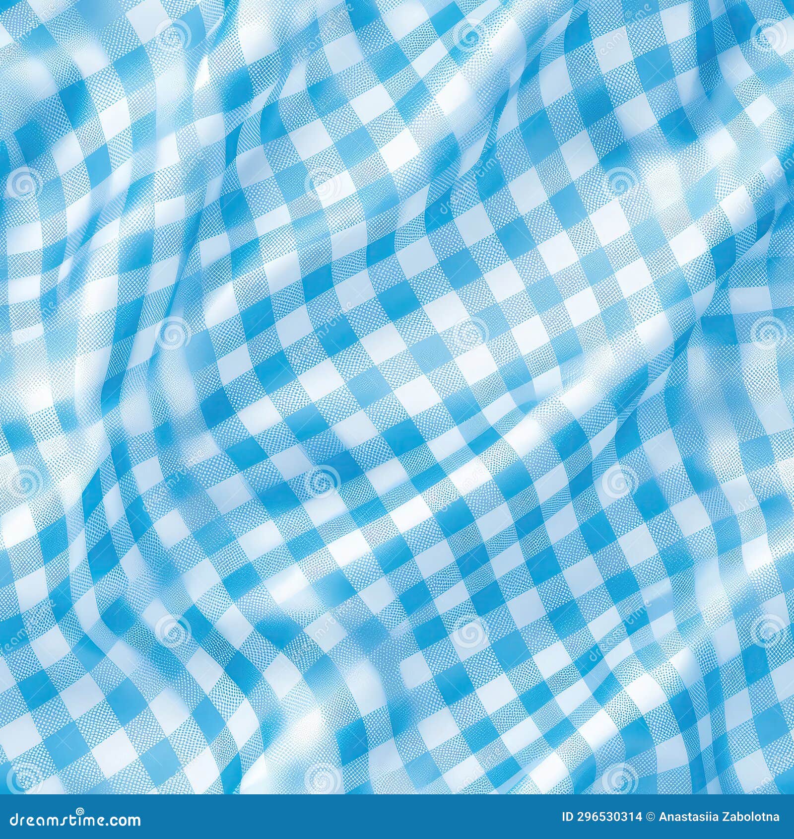 Texture with Pattern in Light Blue and White. Checkered Fabric ...
