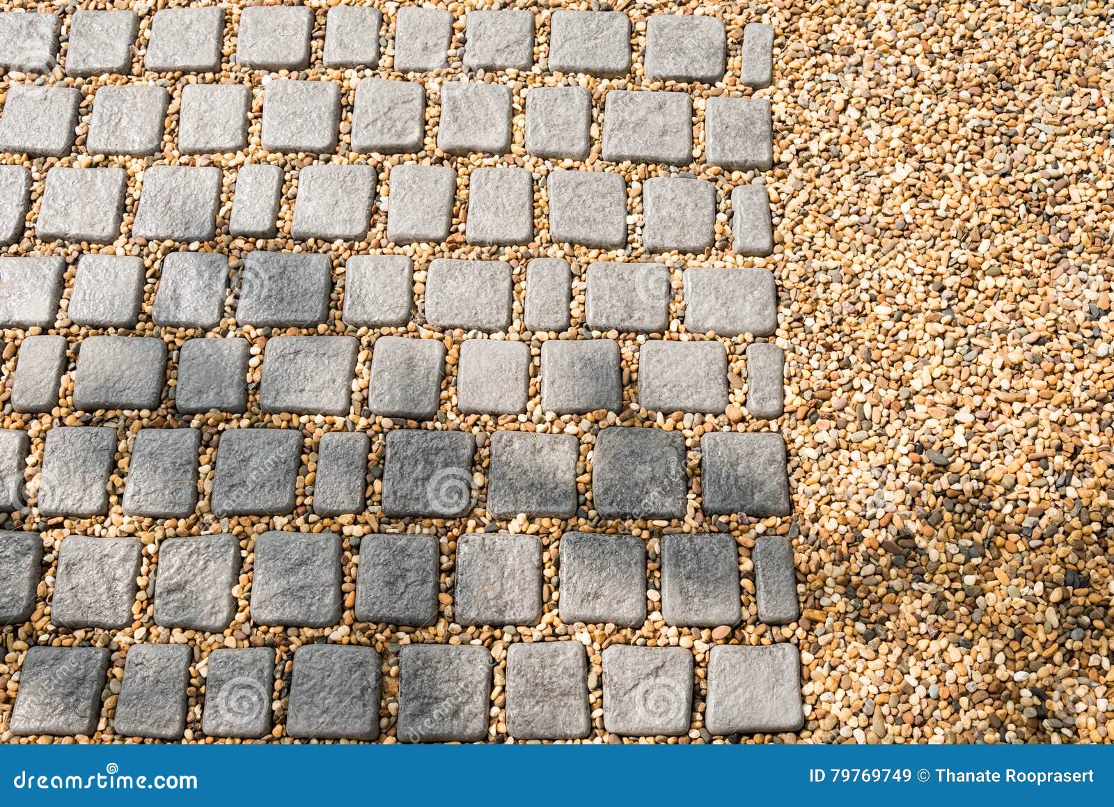 Texture or Pattern of Many Stone Walkway. Stock Image - Image of pebble ...