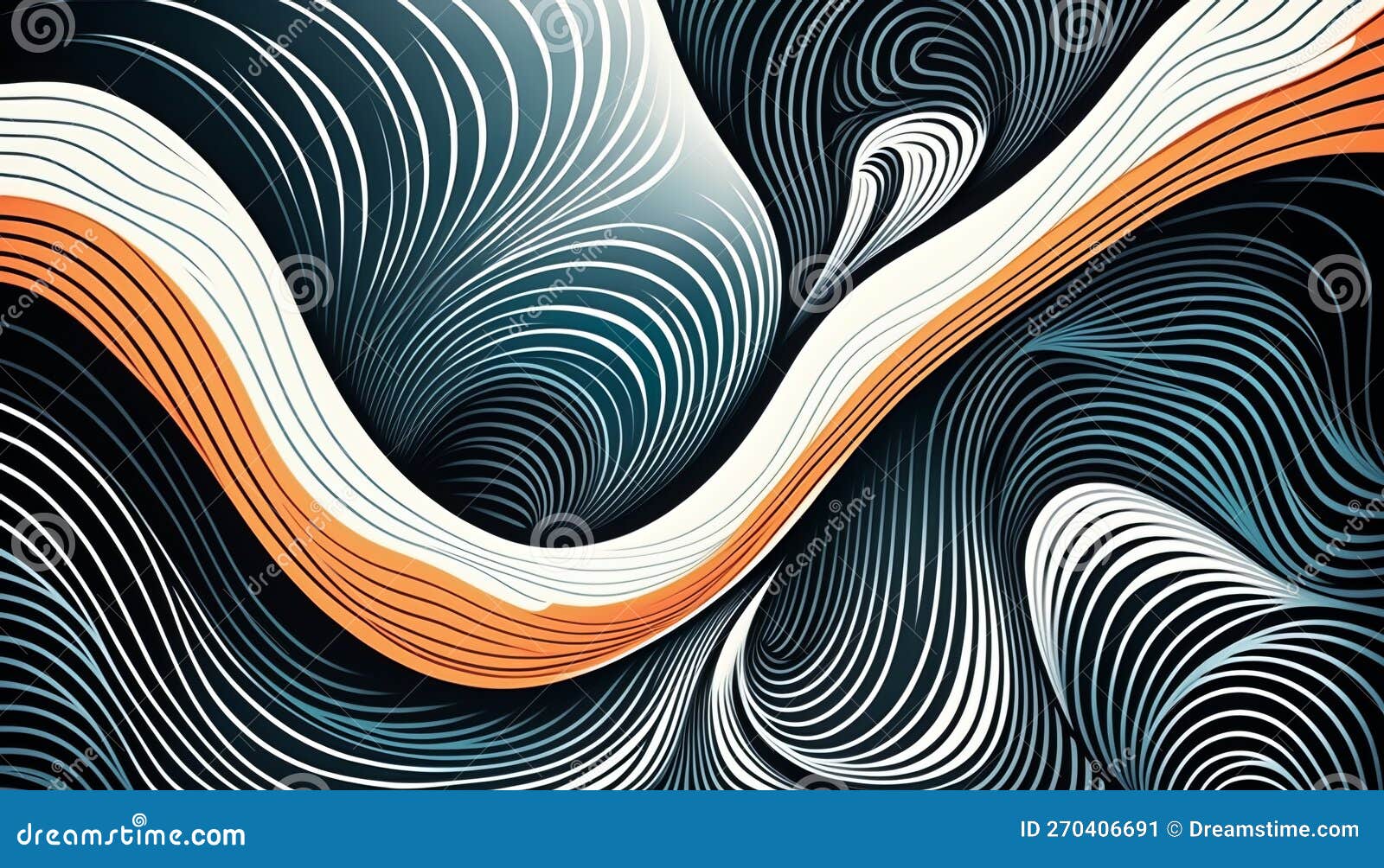 Texture Pattern Minimalist Vector Flow Art. AI Generative. Stock ...