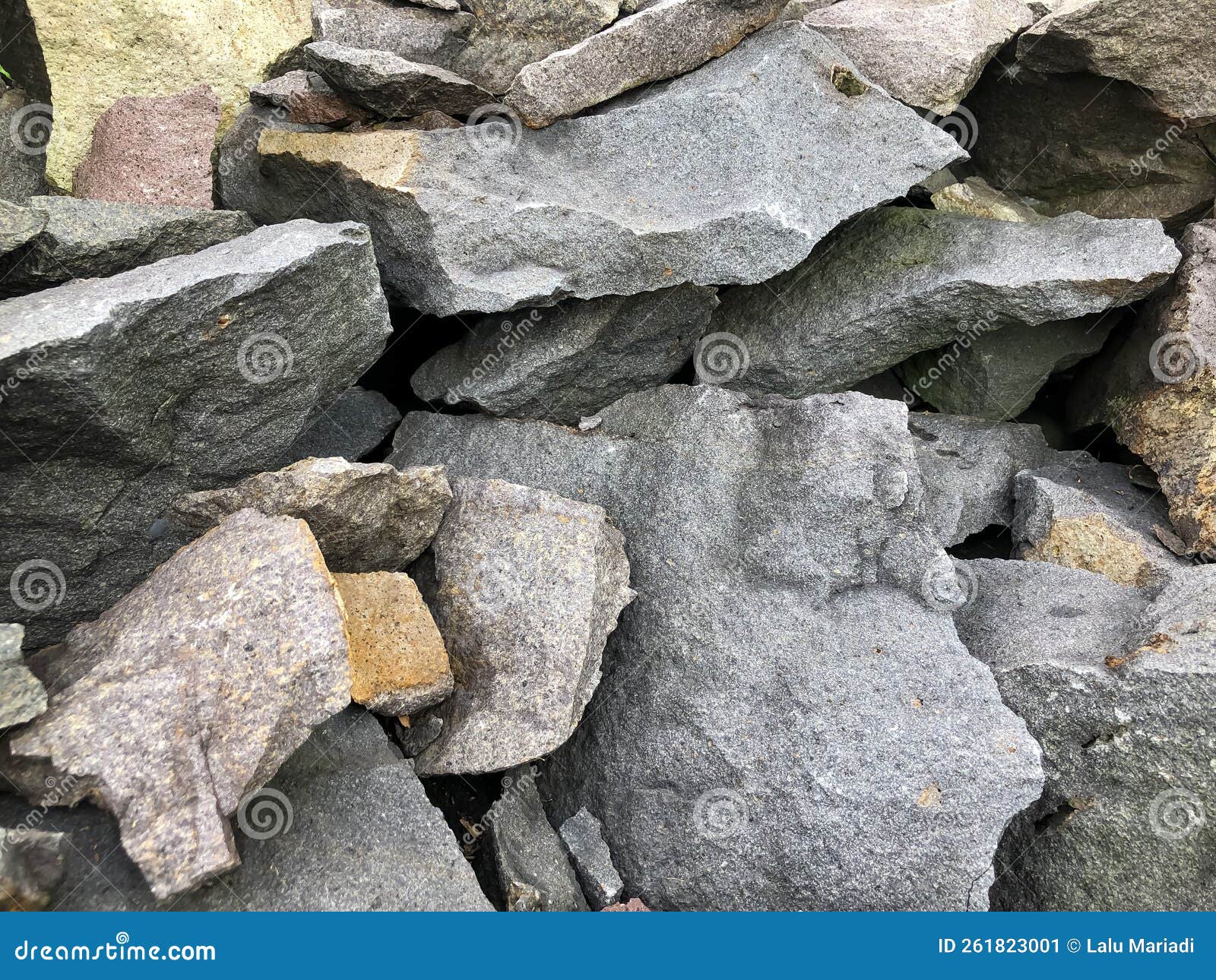 Texture and Pattern of Stone Pile. Material Building Background Stock ...
