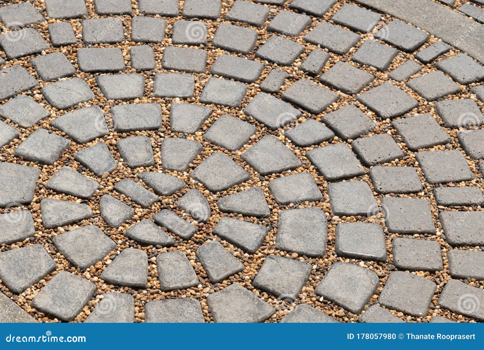 Texture or Pattern of Stone Walkway in the Park Stock Photo - Image of ...