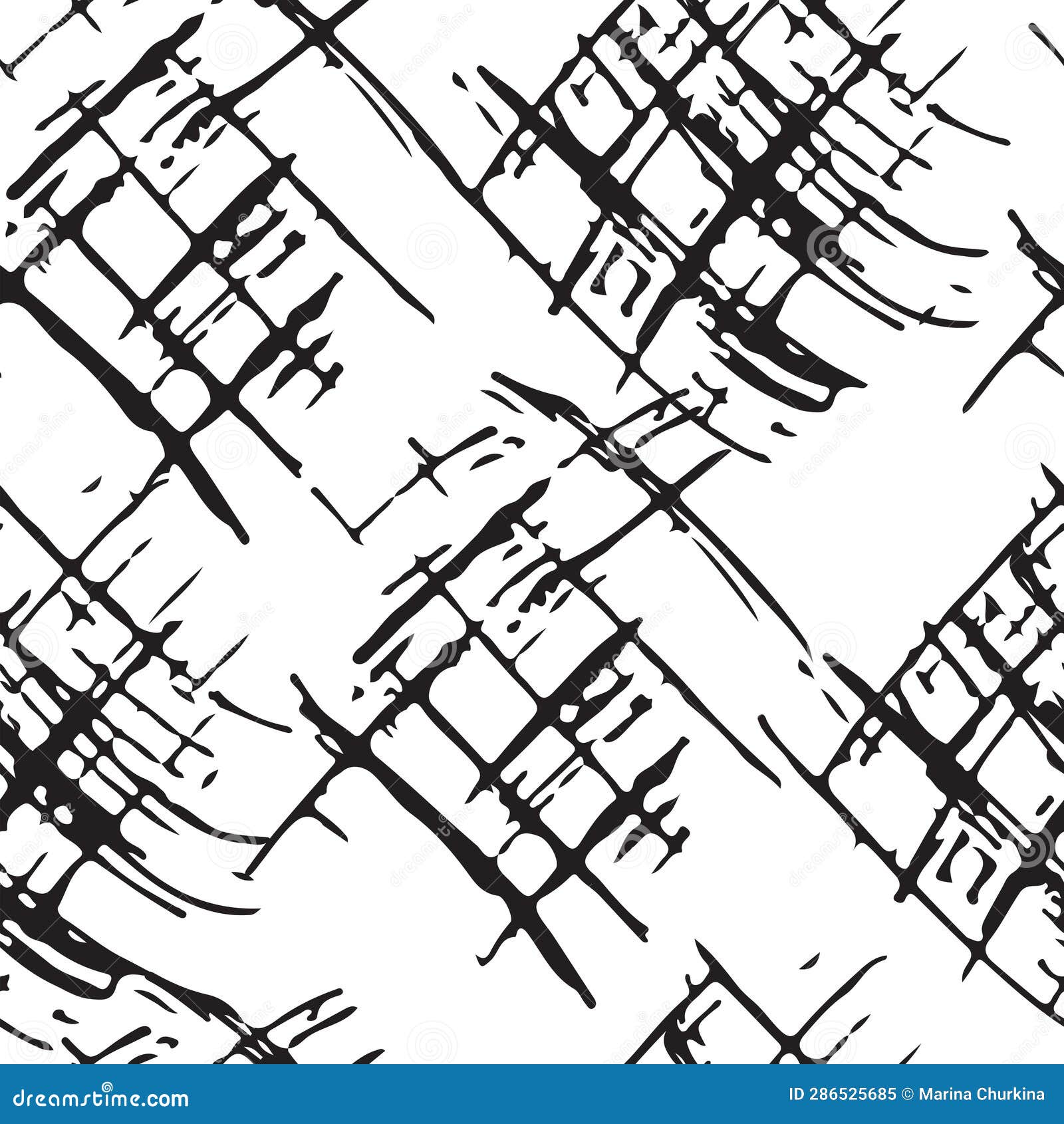 Abstract Monochrome Ink Pattern Stock Vector - Illustration of graphic ...