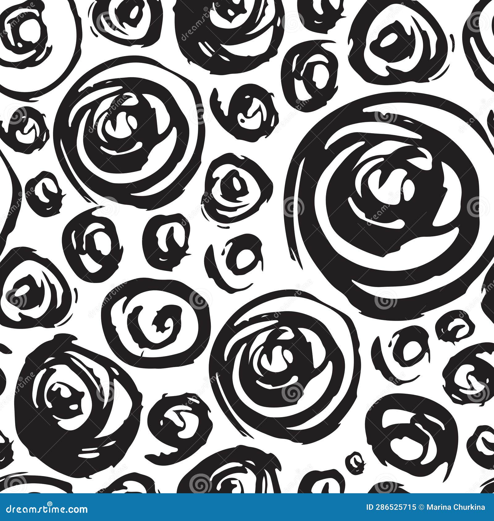 Abstract Monochrome Ink Pattern Stock Vector - Illustration of backdrop ...