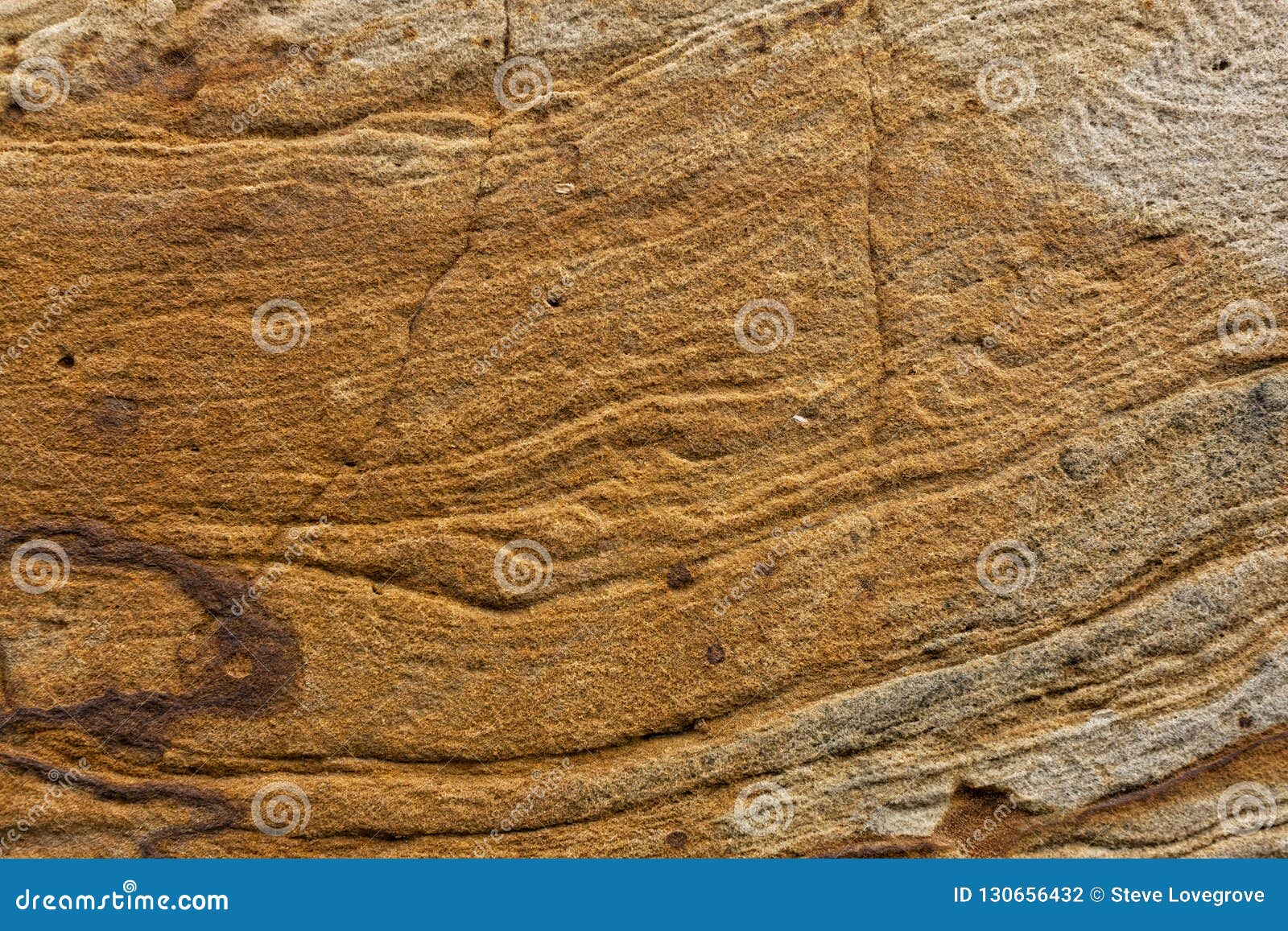 Texture and Patterns in a Section of Exposed Sandstone Rock Stock Photo ...