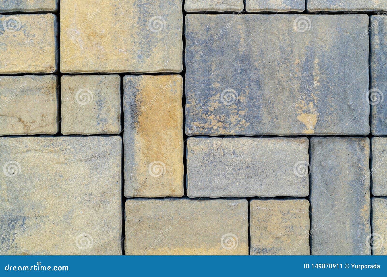 The Texture of the Paving Slab Wall of Different Colors for ...