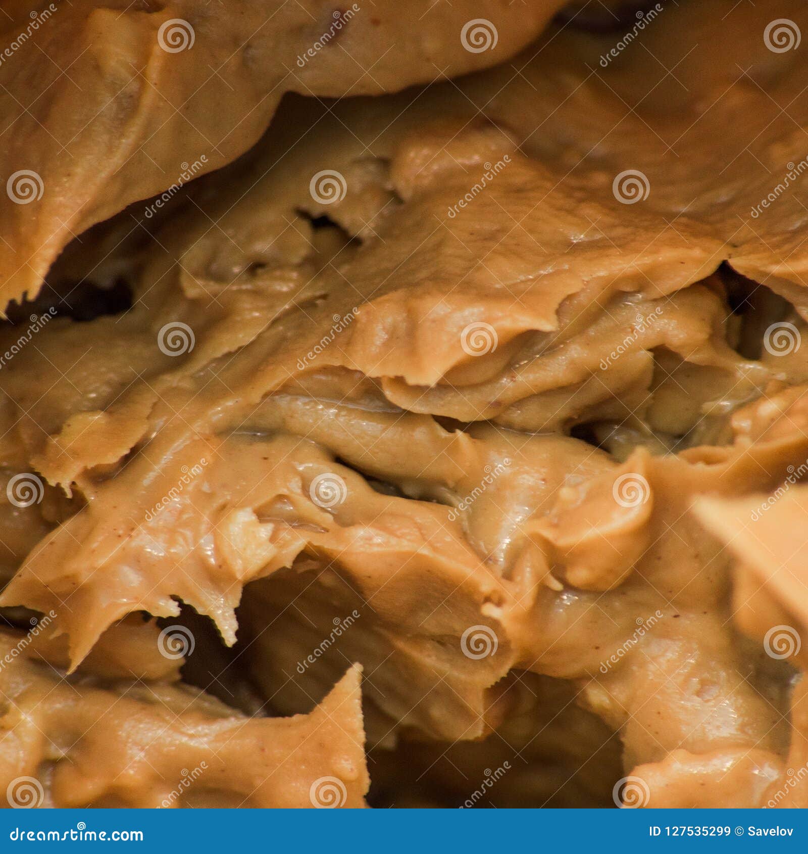 The Texture of Peanut Butter is Macro Stock Image - Image of delicious ...