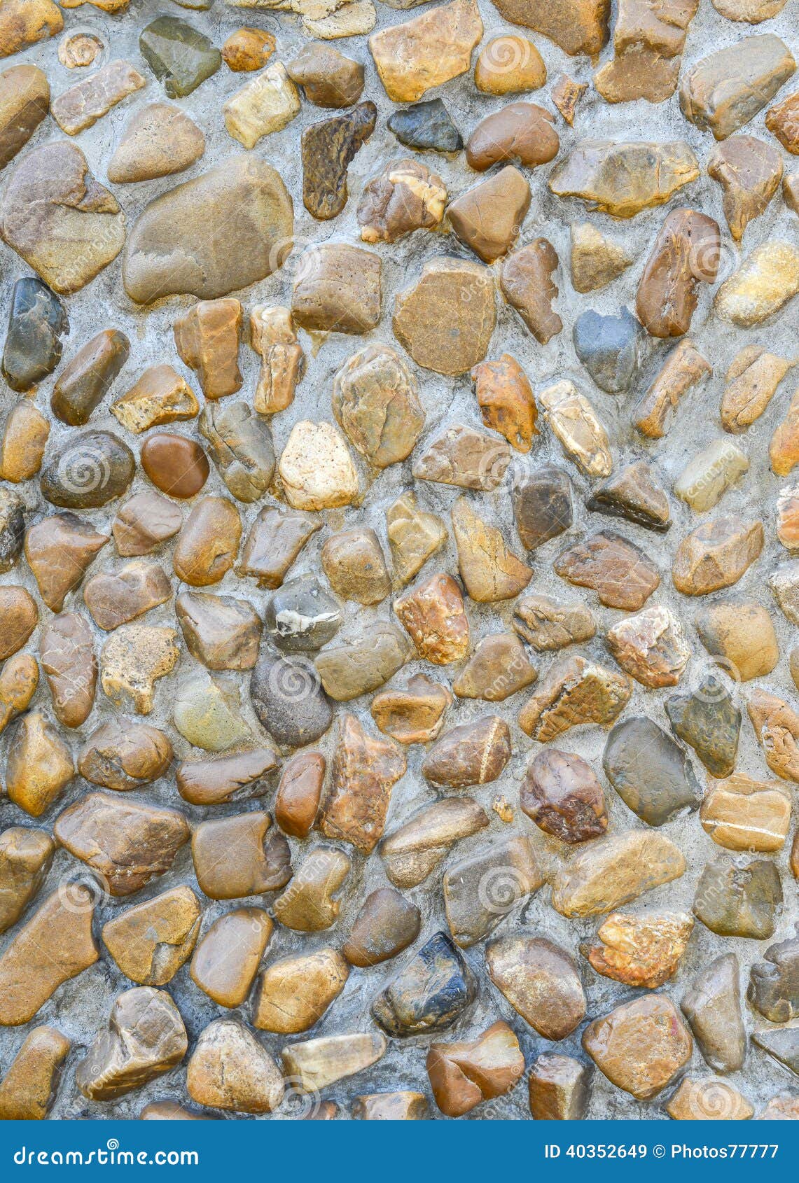 Texture of Pebble Stones Wall Stock Image - Image of sand, granite ...