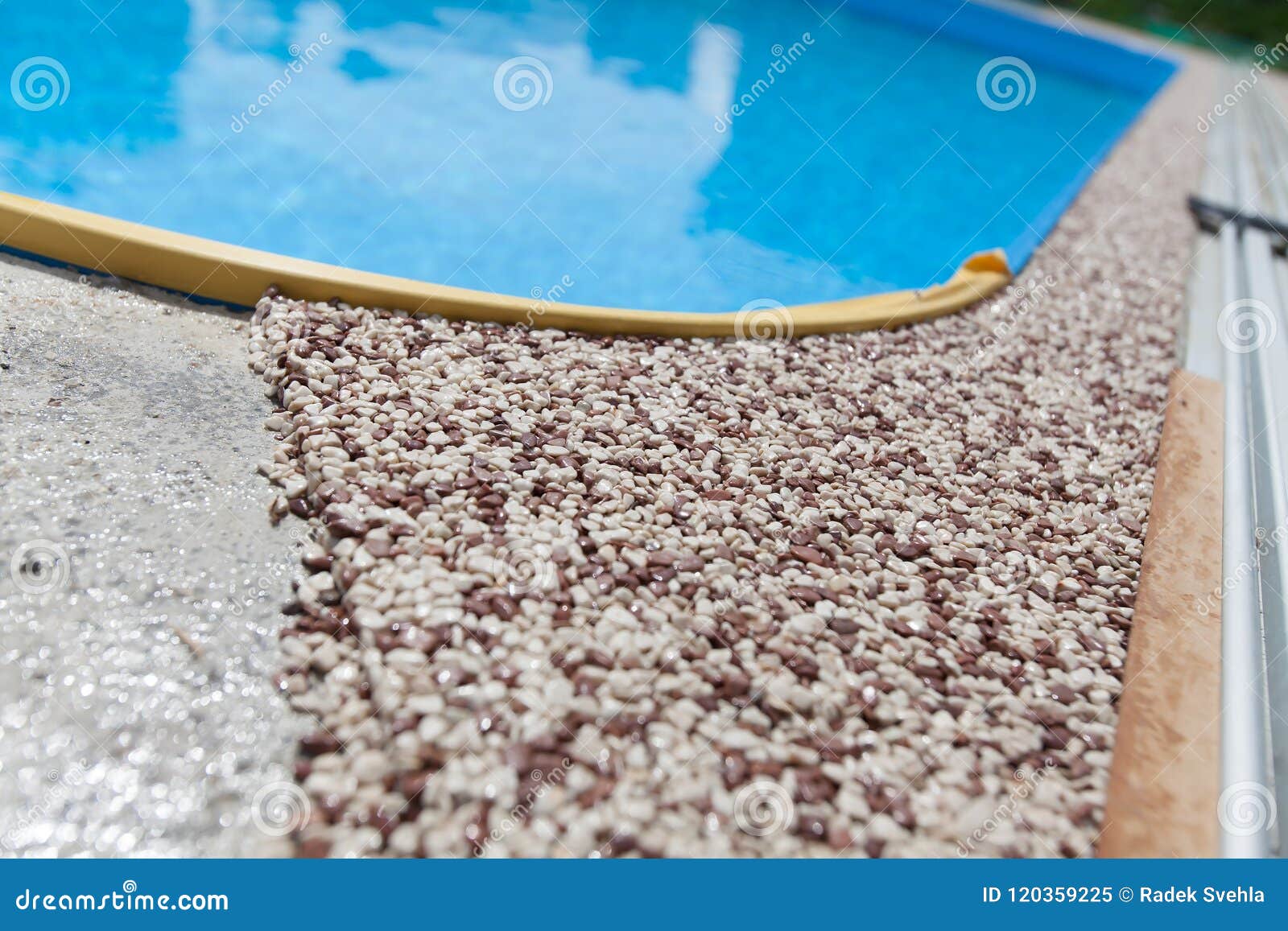 Coloured Concrete Around Pool Stock Image - Image of abstract, closeup ...