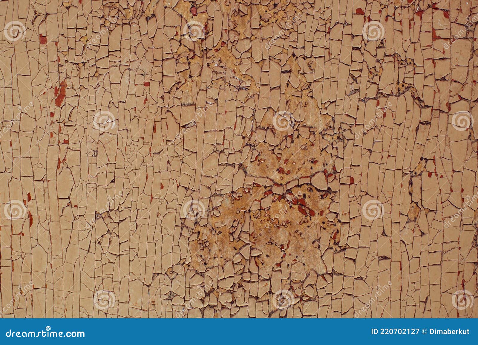 Texture of Peeling Paint on Old Wooden Rustic Material. Stock Image ...