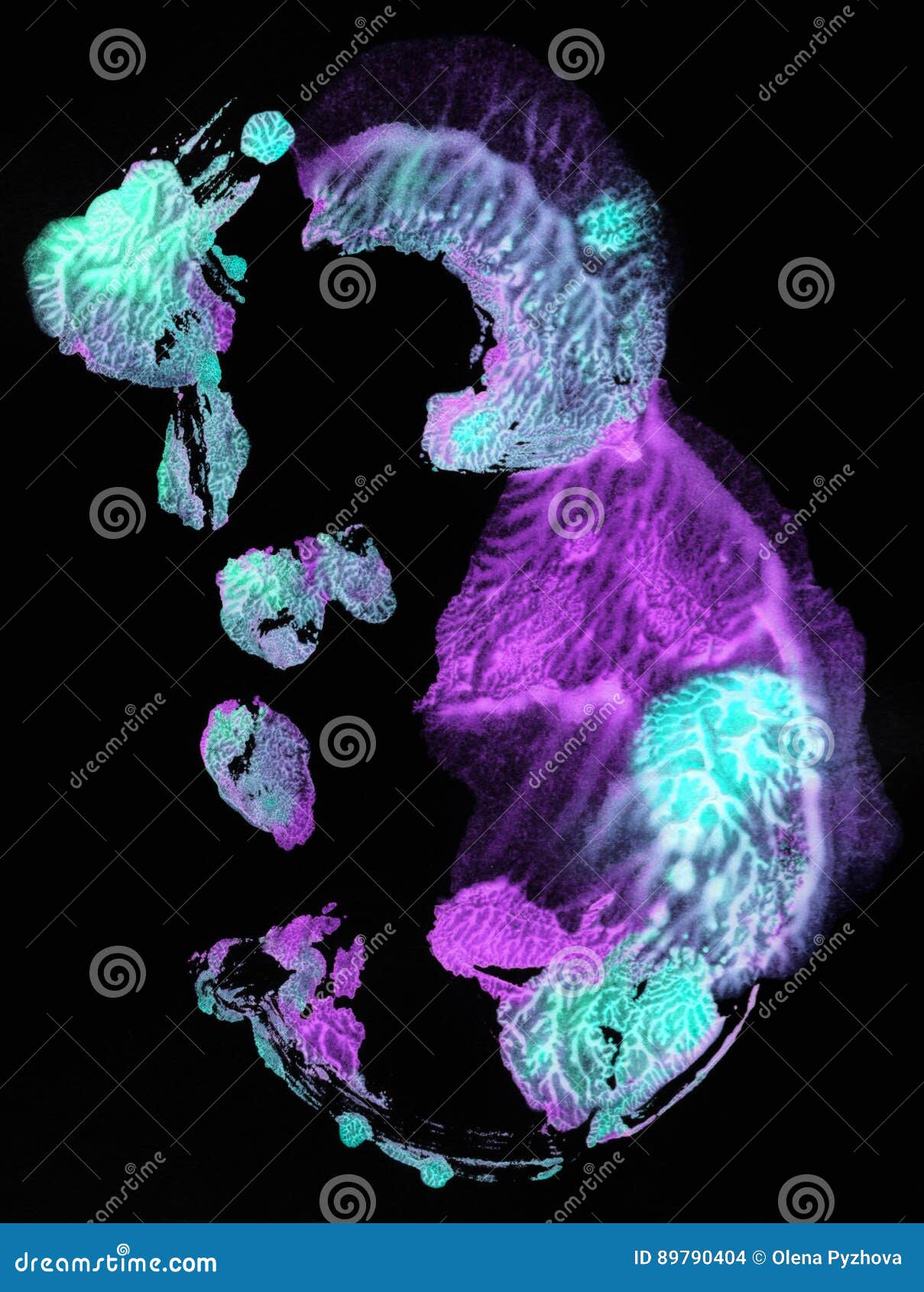 Texture Peinte Lumineuse D'aquarelle Illustration Stock - Illustration ...