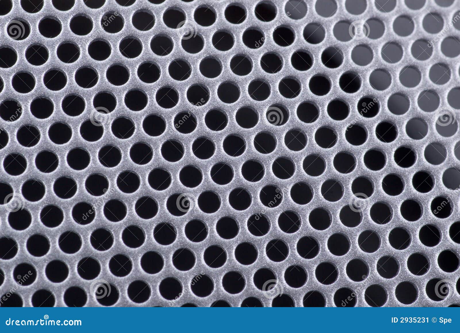 Texture of a Perforated Metal Stock Image - Image of pattern, black ...