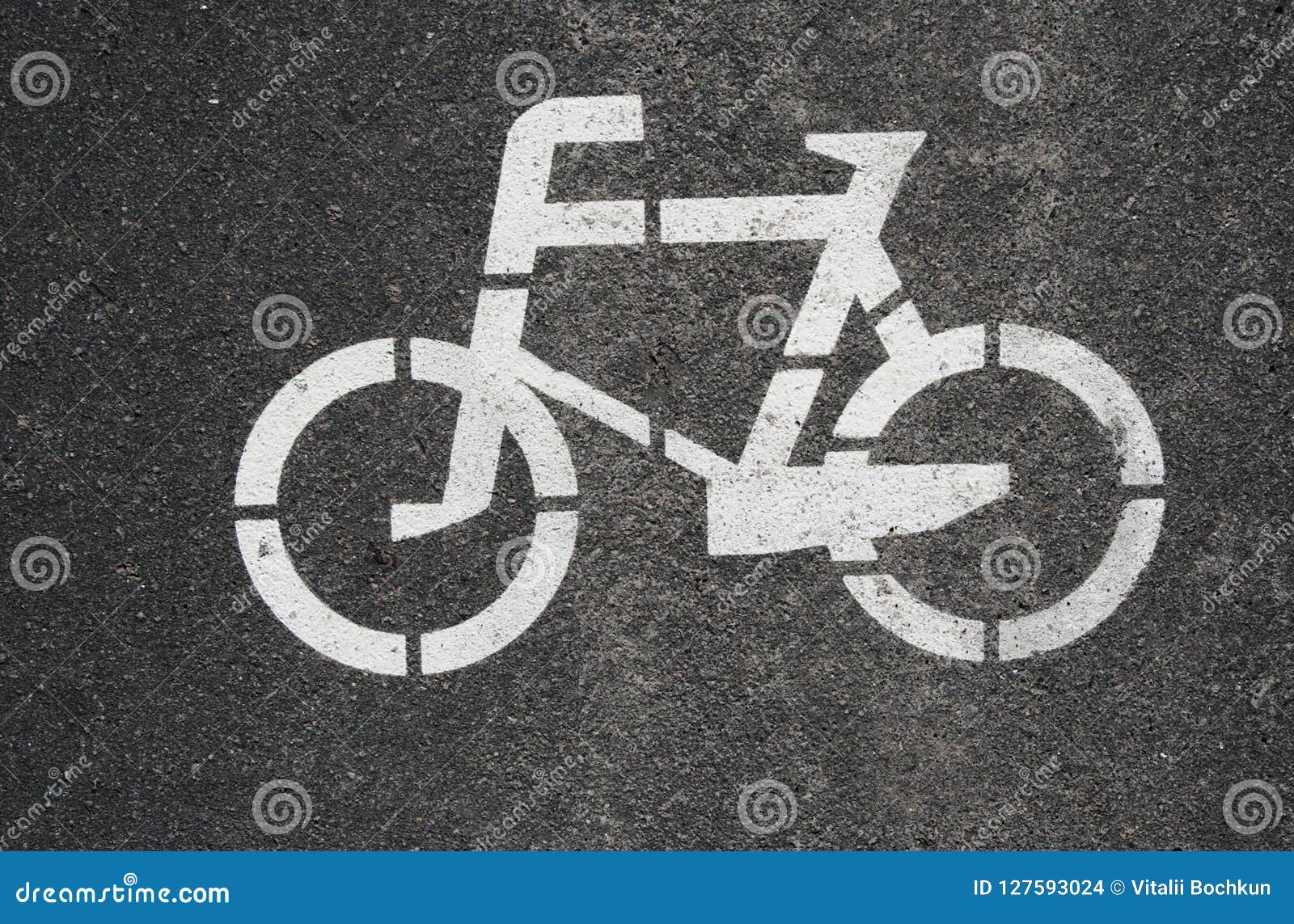 Texture. a Picture of a Bicycle on the Asphalt Stock Photo - Image of ...