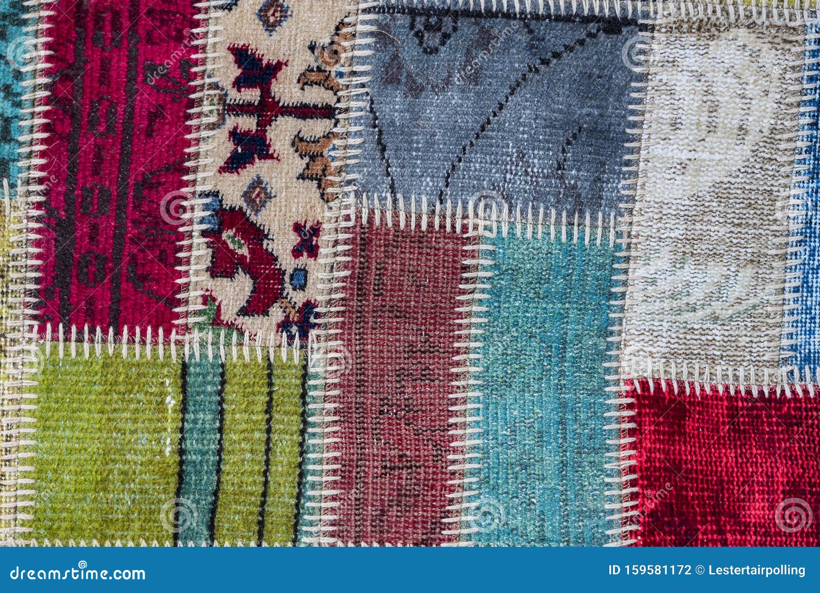 Texture of a Piece of Old Carpet Sew Thick Threads Stock Photo - Image ...