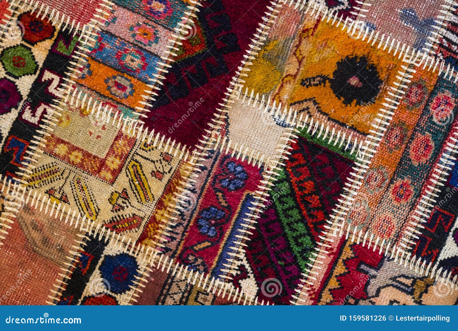 Texture of a Piece of Old Carpet Sew Thick Threads Stock Photo - Image ...