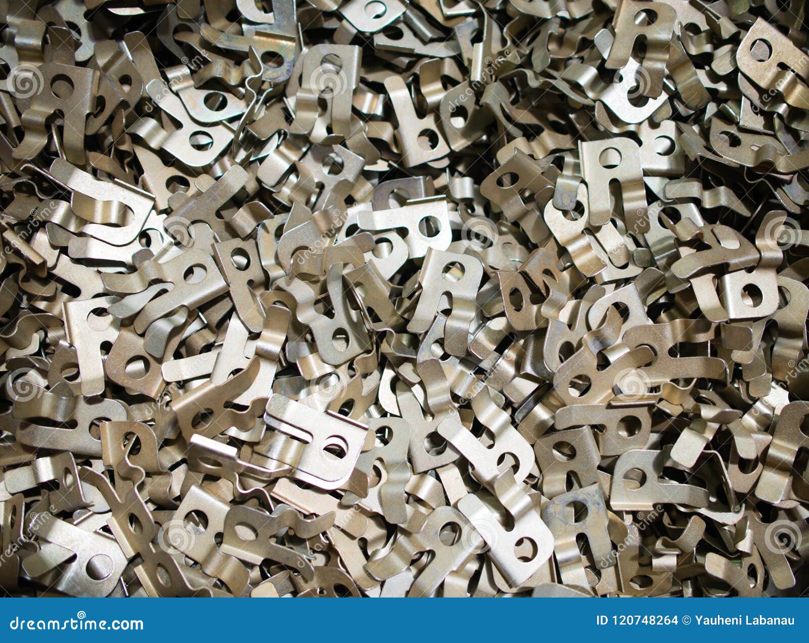 Pile of CNC Turning Drilled Engineering Parts Stock Photo - Image of ...