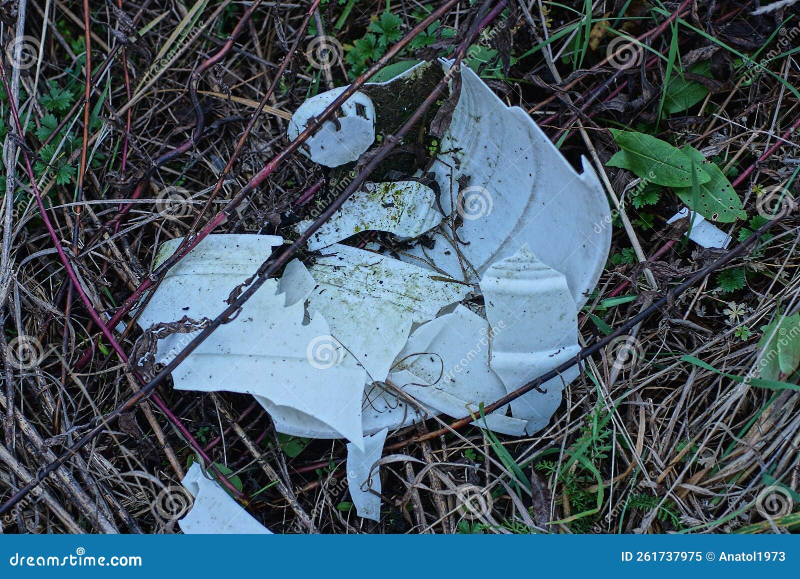 Texture of a Pile of Garbage from Pieces of White Plastic Stock Image ...