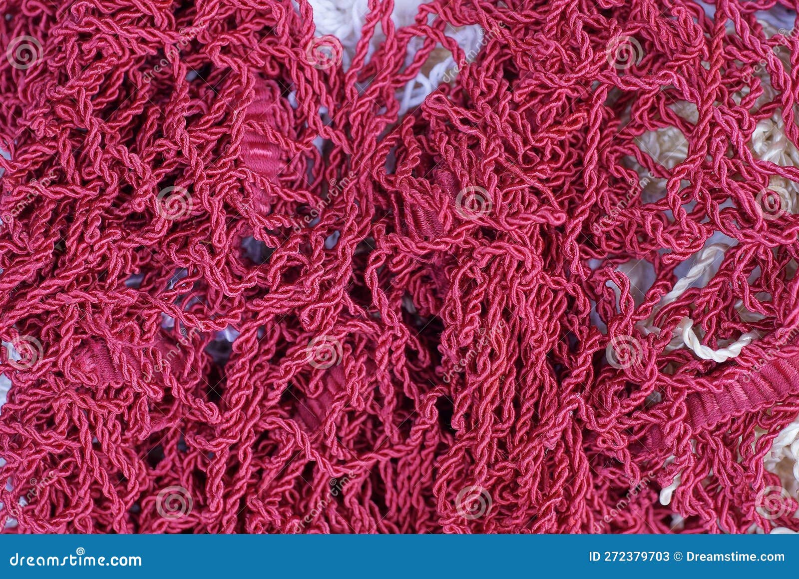Texture from a Pile of Knitted Thin Red Threads Stock Image - Image of ...