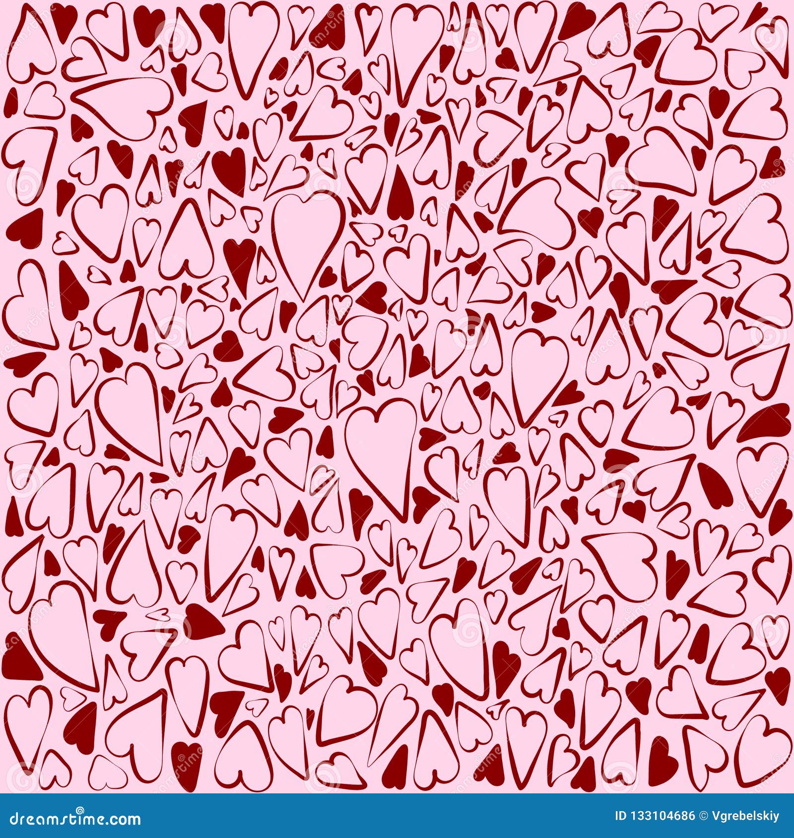 Texture. Red_hearts. stock vector. Illustration of backdrop - 133104686