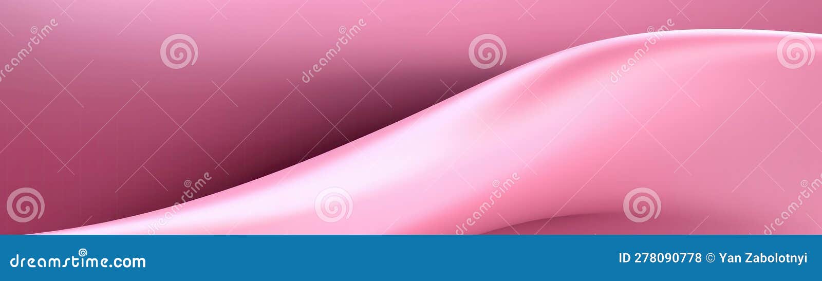 Texture Pink Paper Strict Smooth Curves Minimal Style Panoramic Banner Generative Ai Stock