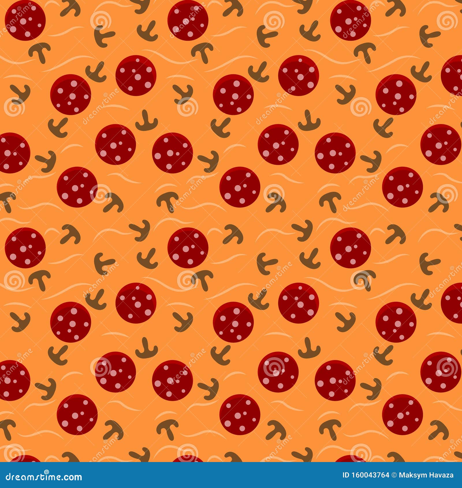 The Texture of the Pizza. Vector Image Stock Vector - Illustration of ...