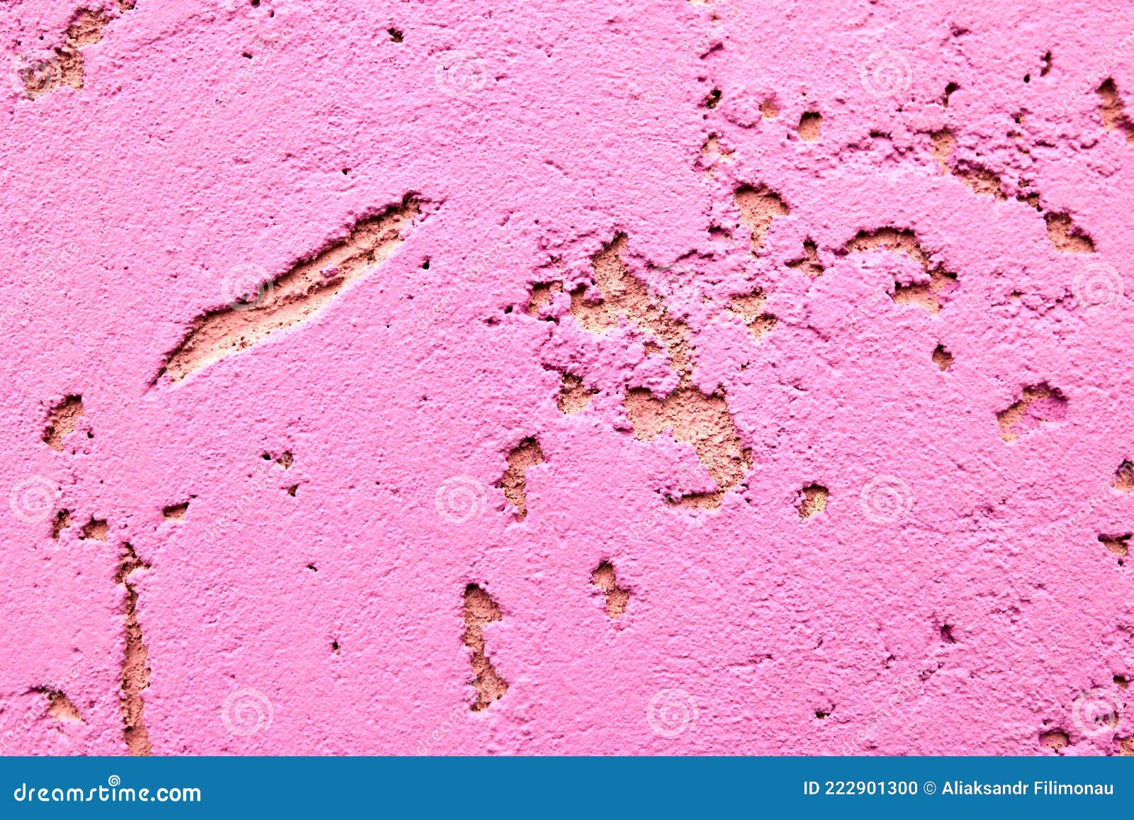 Texture Plaster Painted in Pink Paint Stock Photo - Image of peeling ...
