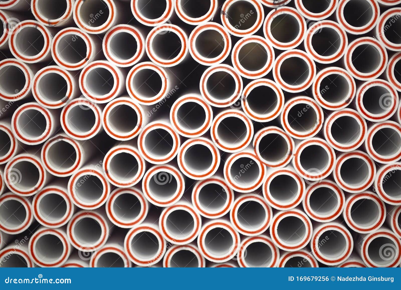 Texture of plastic pipes stock photo. Image of pipe - 169679256