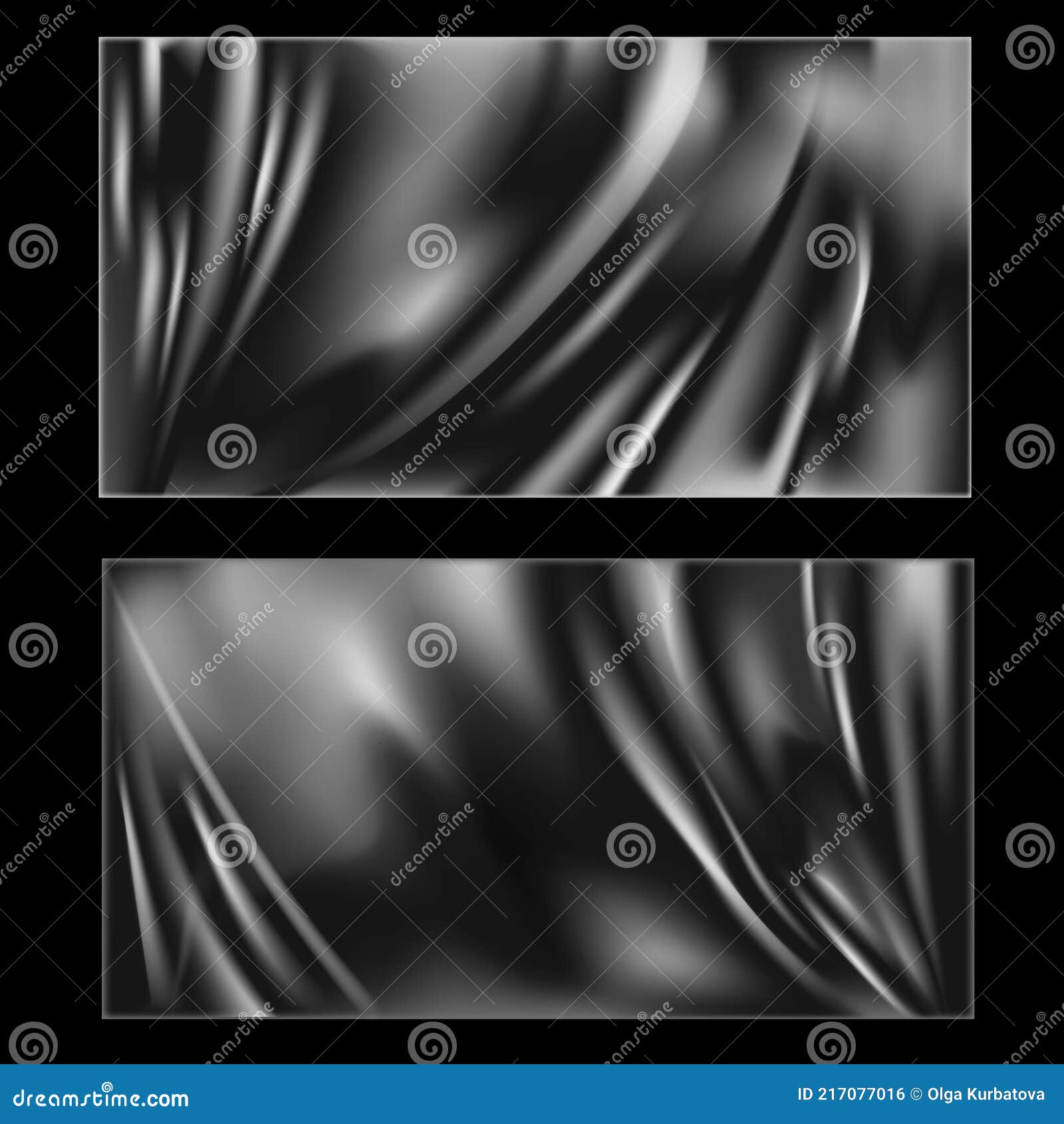 Plastic Wrap Isolated On A Transparent Background. White Realistic ...
