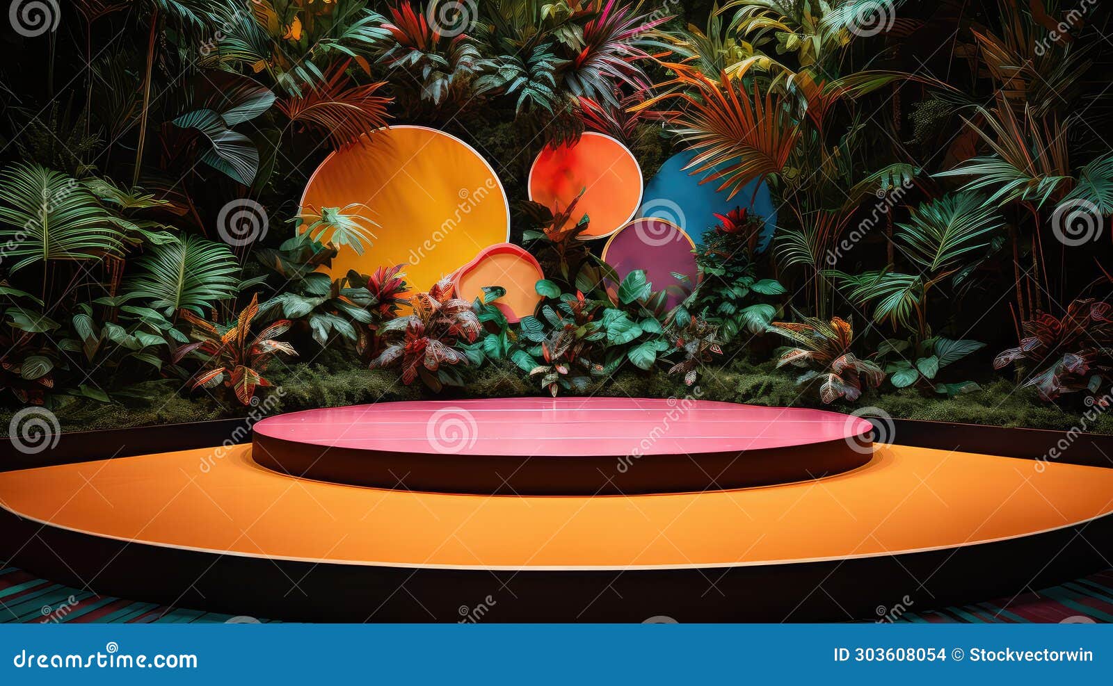 Texture Platform Round Background Stock Illustration - Illustration of ...