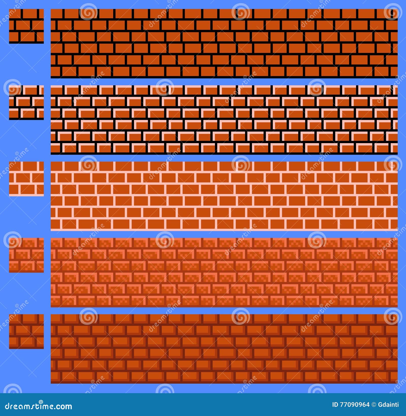 Vector Brick Wall Texture Illustration, Brickwall Pattern ... Vector Brick Wall Texture Illustration, Brickwall Pattern ...