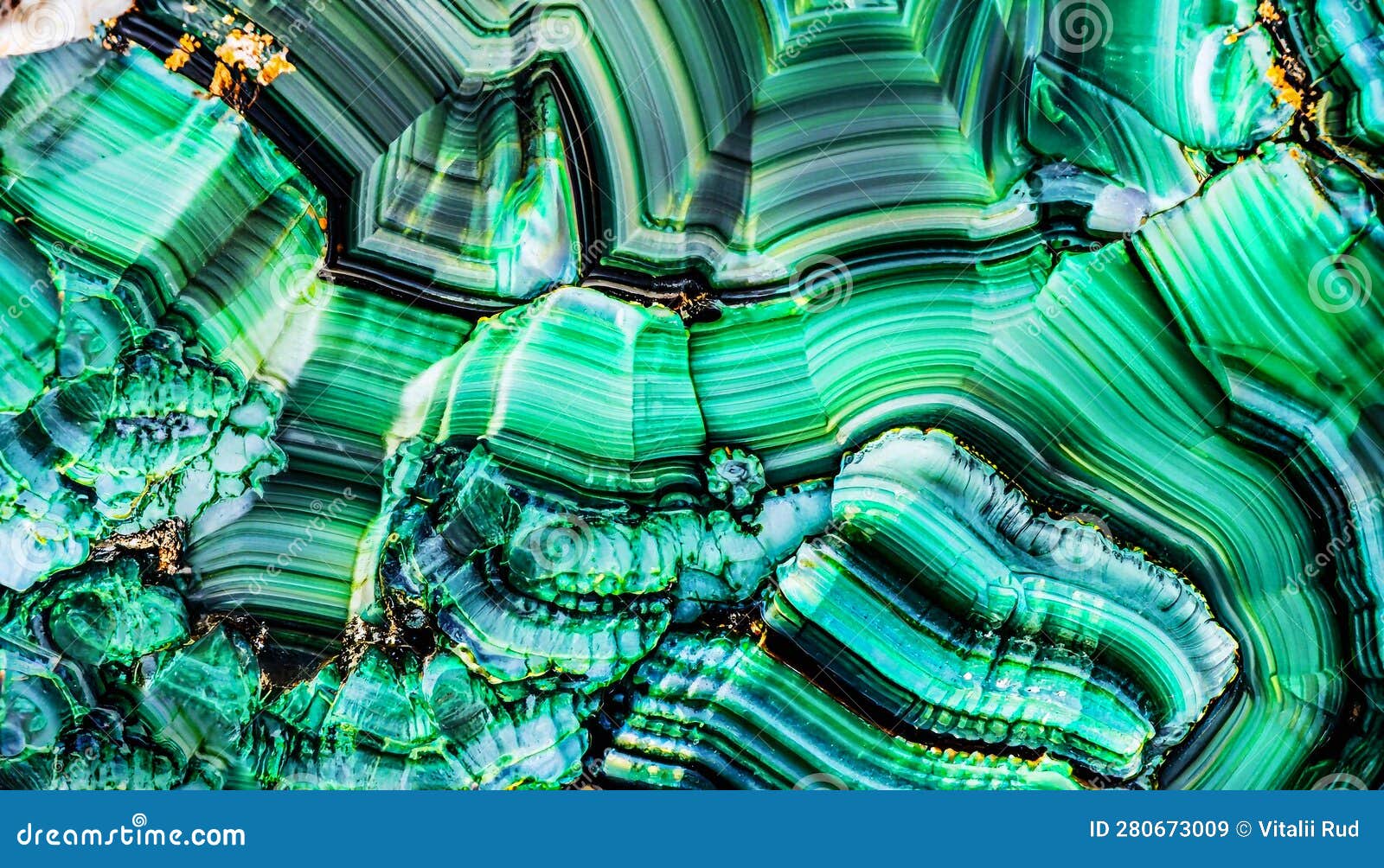 Texture of Polished Malachite Stock Illustration - Illustration of ...