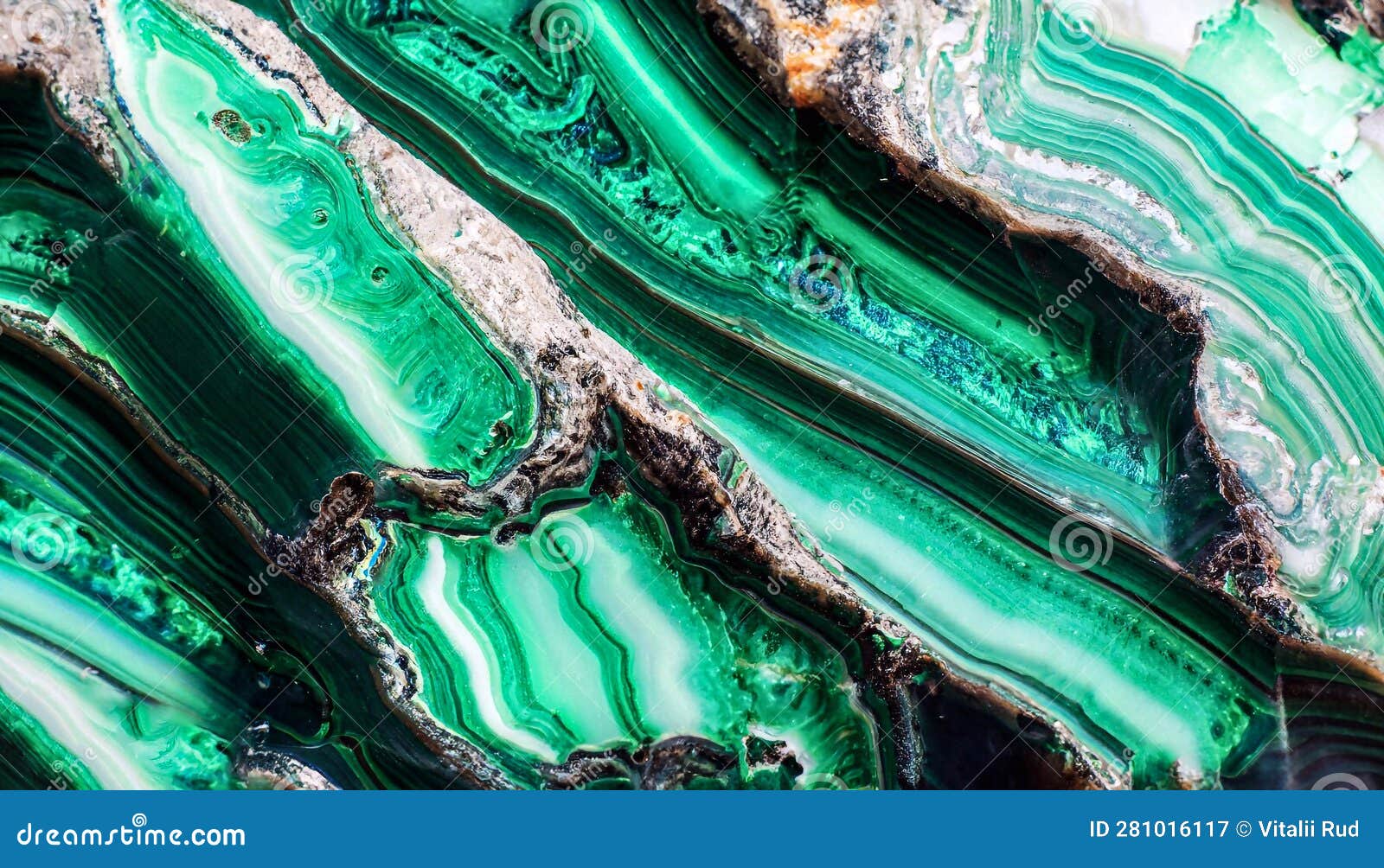 Texture of Polished Malachite Stock Illustration - Illustration of ...
