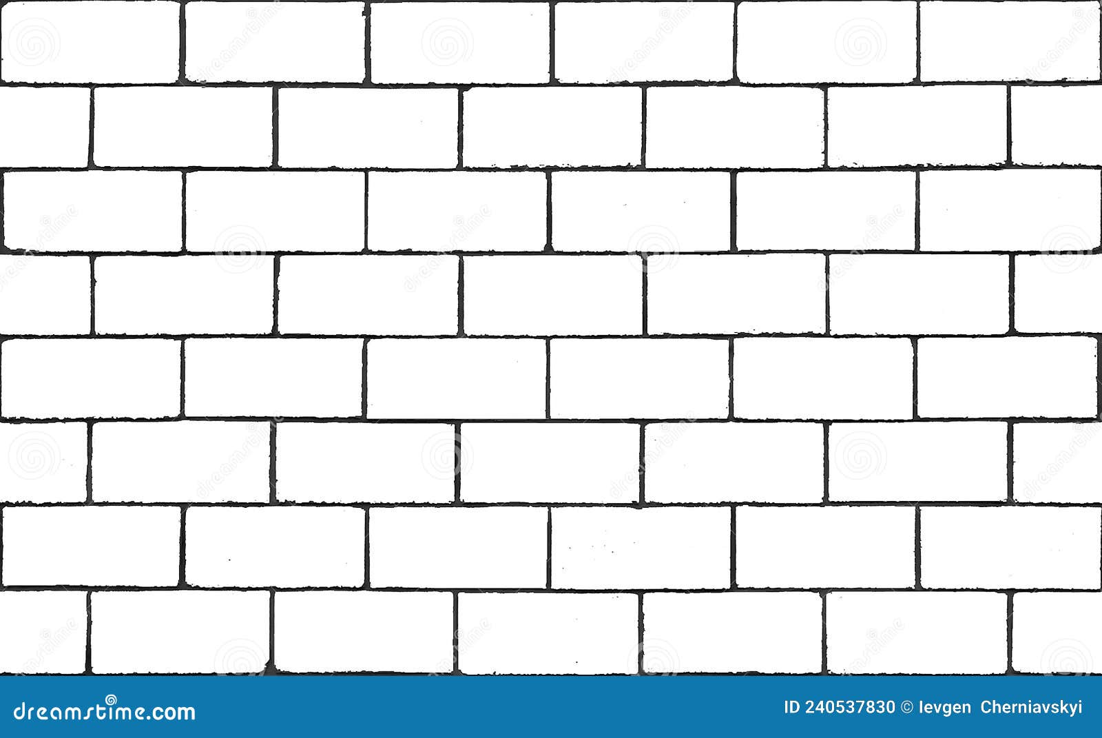 Torn and Sleek Brick Layout Grid, Seamless Texture Stock Illustration ...