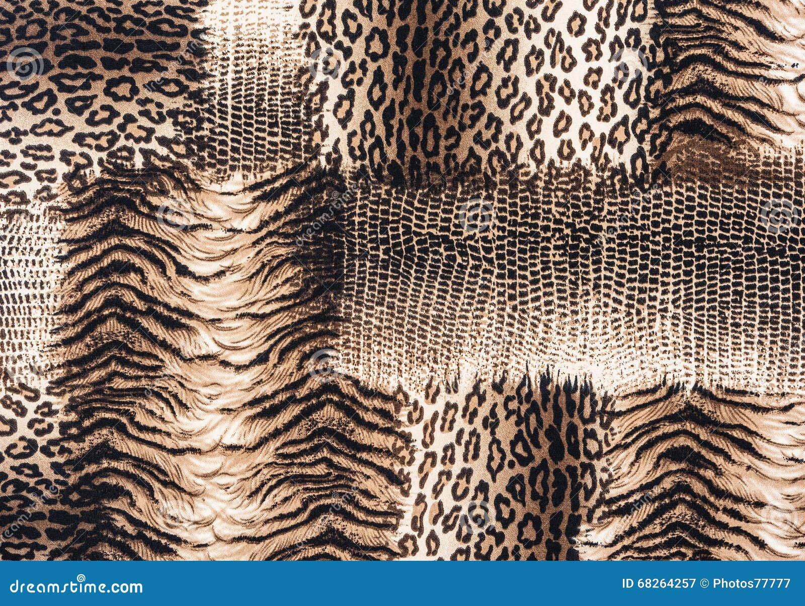 Texture of Print Fabric Striped Leopard Stock Image - Image of black ...
