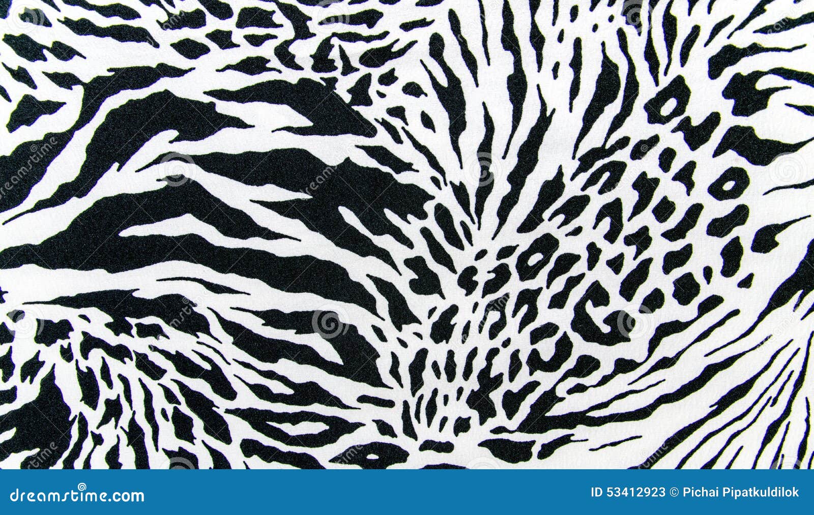 Texture of Print Fabric Striped Zebra and Leopard for Background Stock ...
