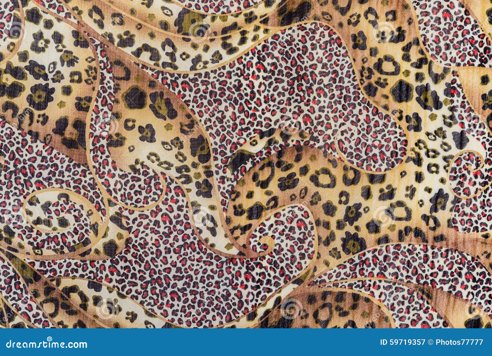 Texture of Print Fabric Stripes Leopard Stock Image - Image of clothing ...