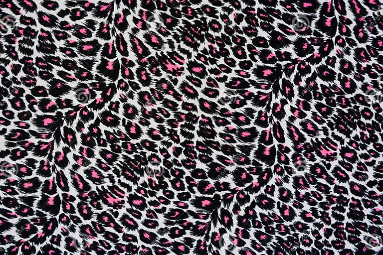 Texture of Print Fabric Stripes Leopard for Background Stock Image ...