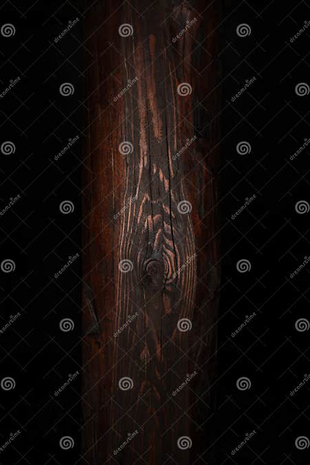 The Texture of a Processed Wooden Post Stock Photo - Image of dark ...