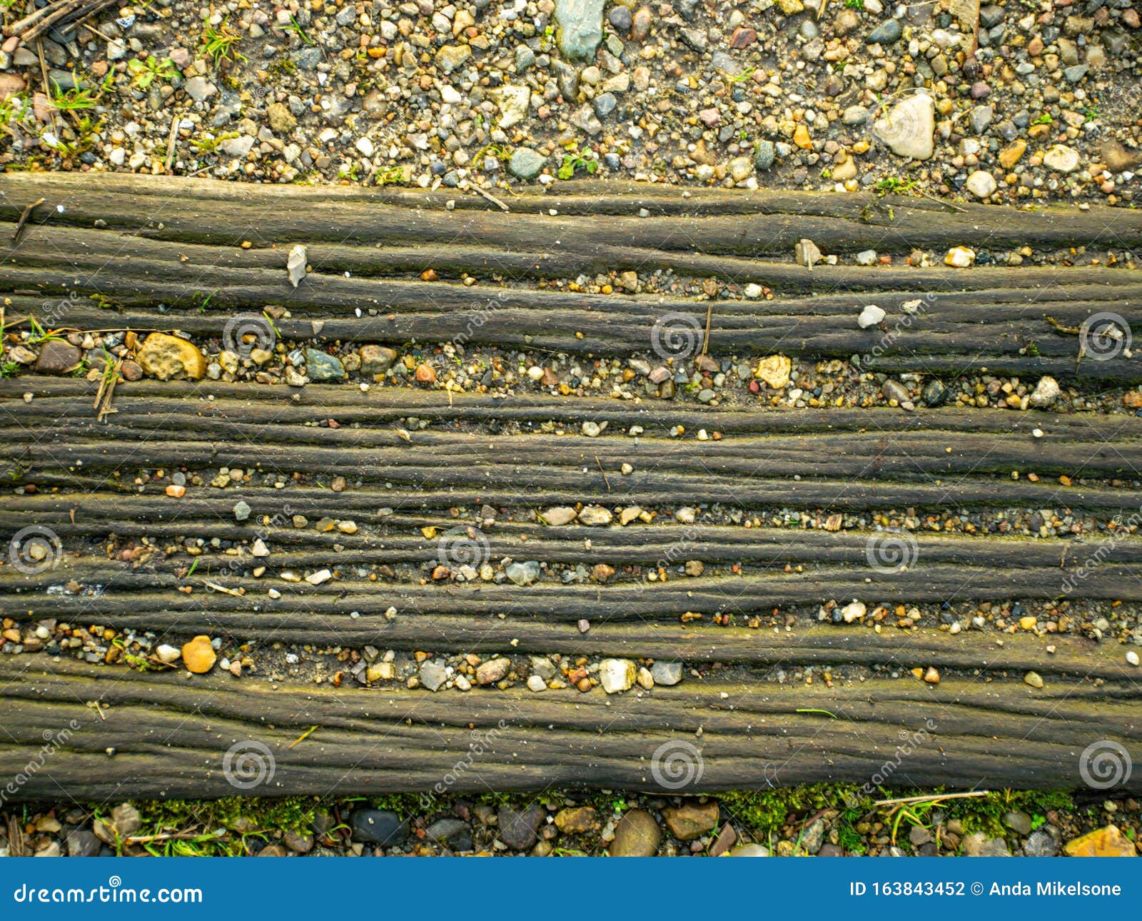 Texture with Rail Bearings and Small Stones Stock Photo - Image of ...