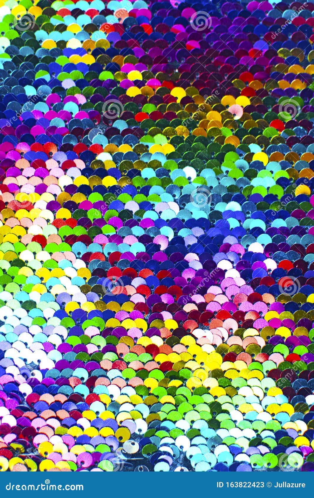 Pieces of Cloth with Multi-colored Sequins. Glitter Background. Sequin ...