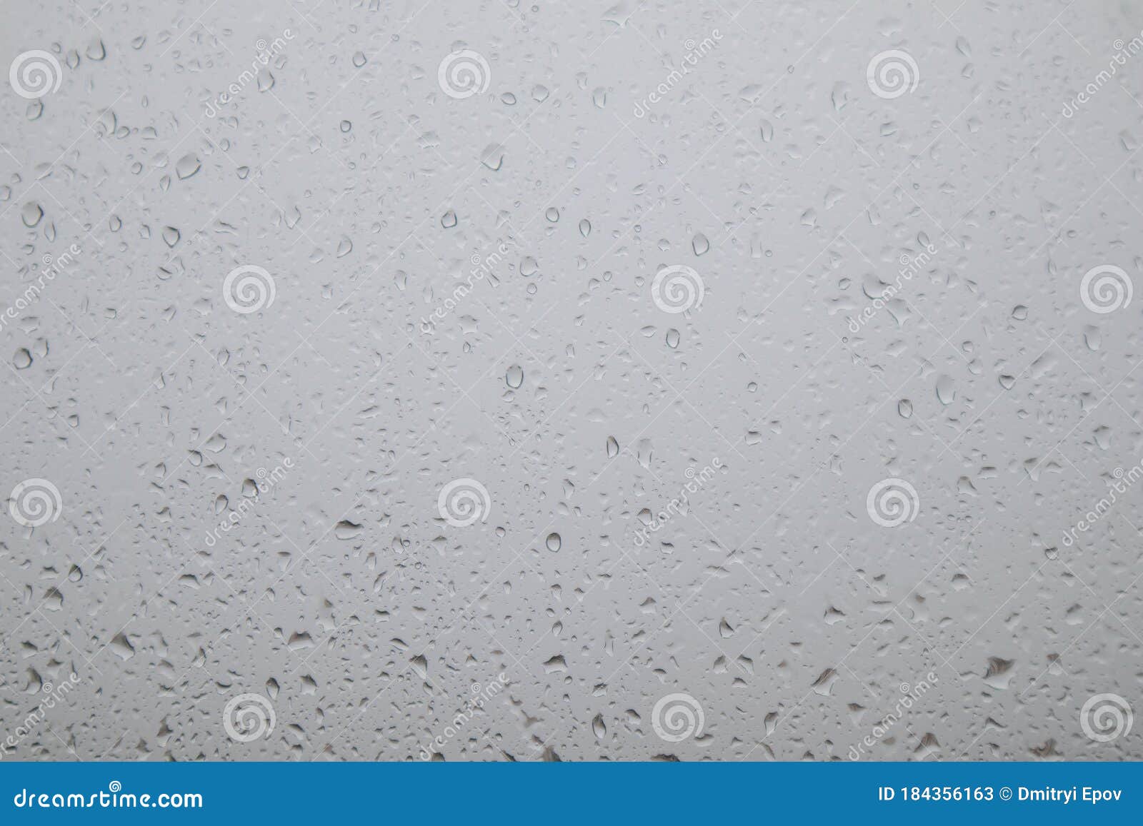 Texture of Raindrops on the Glass. Rain Drops on Window Glasses Surface ...