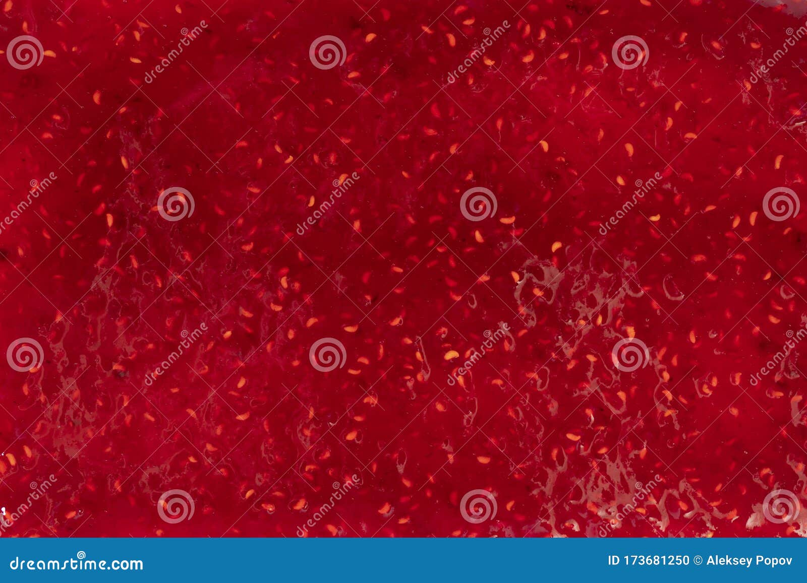 Texture of raspberry jam stock photo. Image of transparent - 173681250