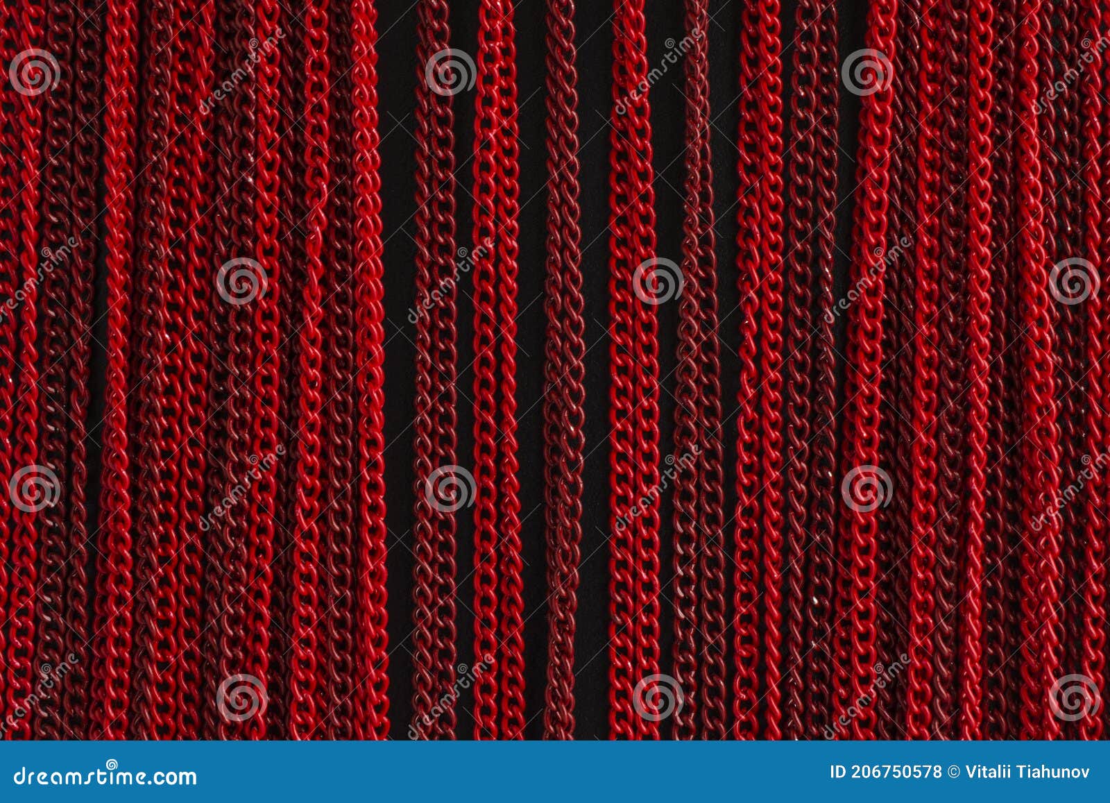 Texture of a Red Chain on a Black Background Stock Photo - Image of ...
