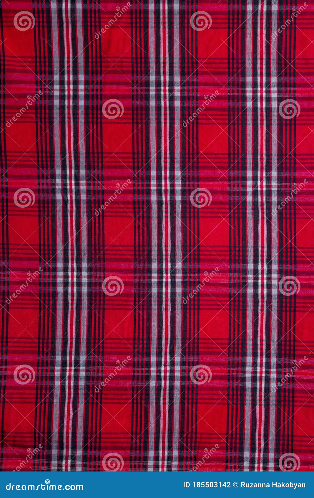Texture of Red Checked Fabric. the Fabric of the Red Checked Shirt ...