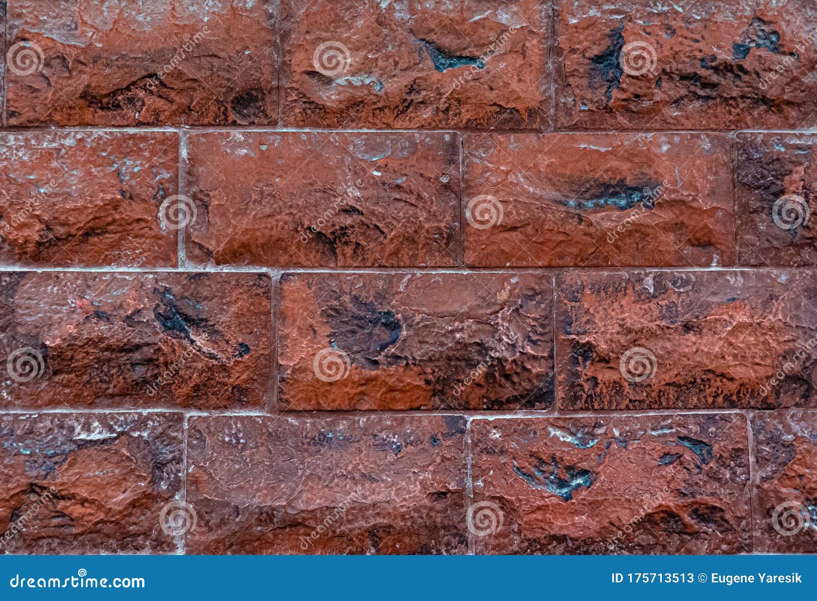 Texture of Red Embossed Brick . Stock Image - Image of brick ...