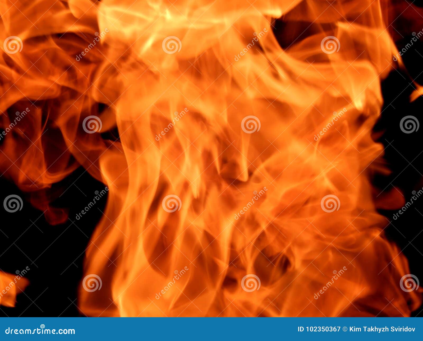 Texture of Red Fire Flame on a Black Background Stock Image - Image of ...