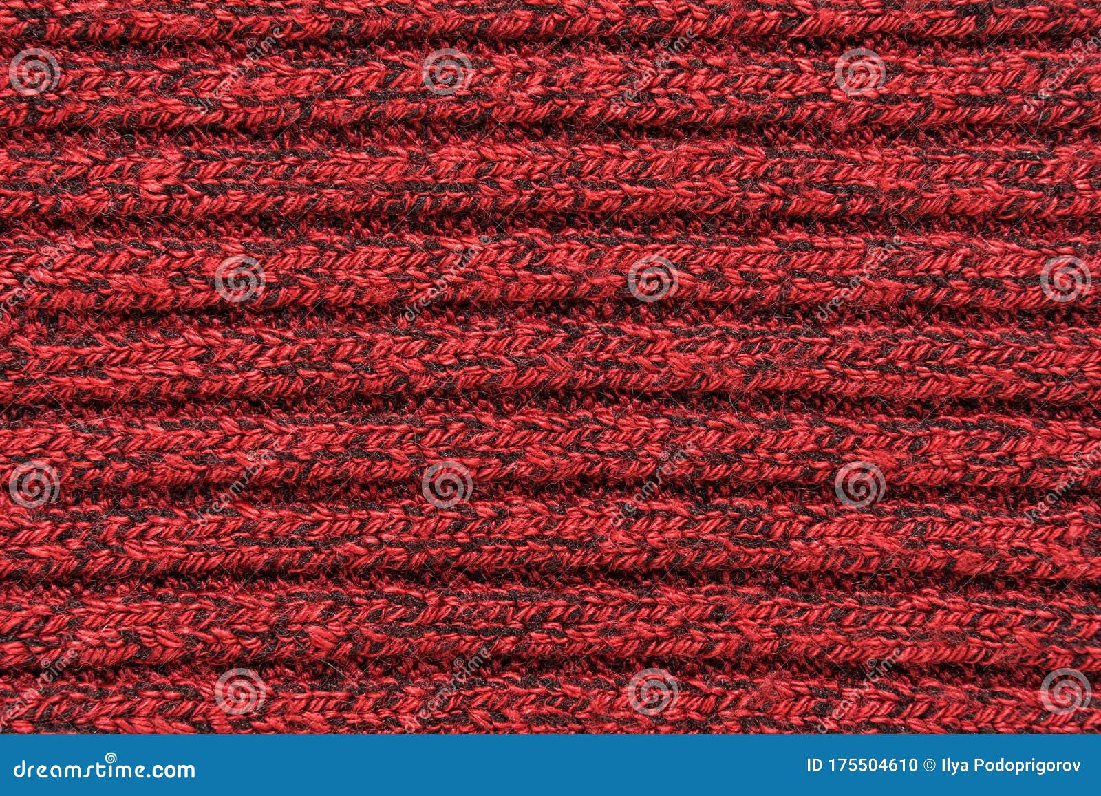 Texture of a Red Knitted Sweater Closeup. Knitted Wool Material Stock ...